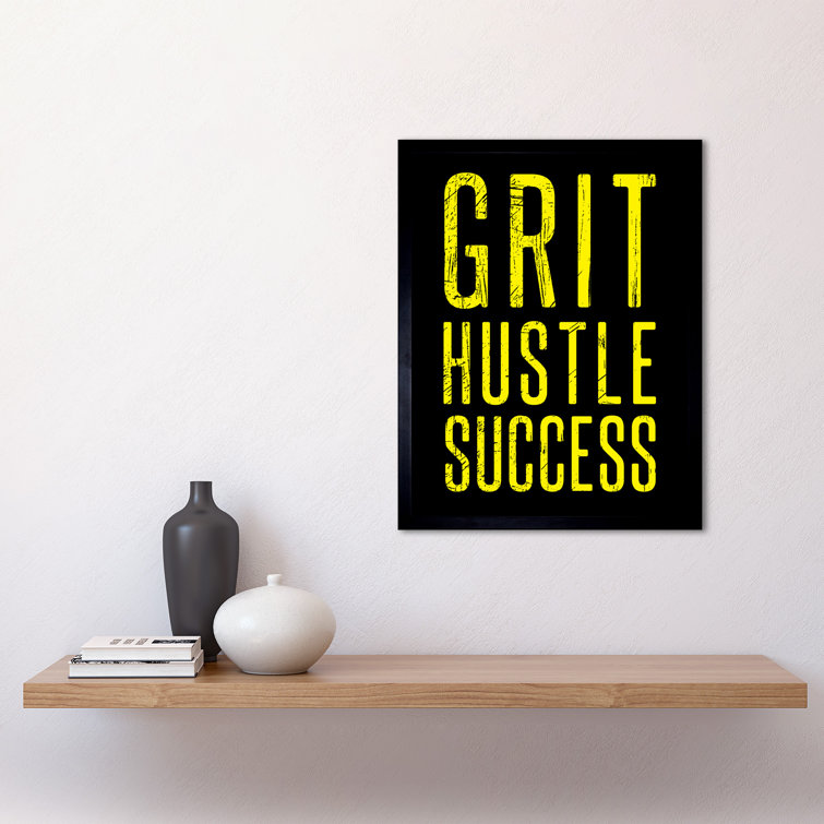 Maturi Grit Hustle Respect Exercise Workout - Single Picture Frame Art ...